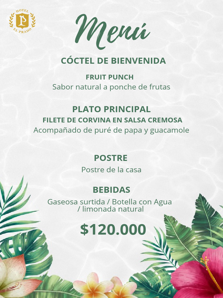 Menú del Pool Bar | PDF