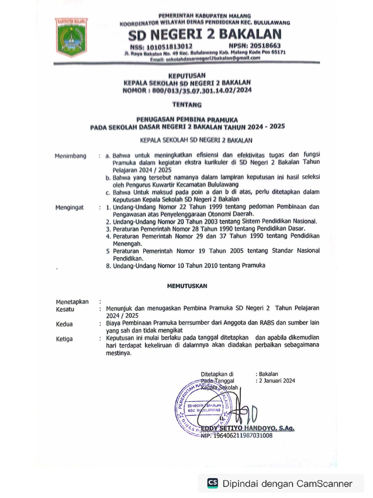 SK PEMBINA PRAMUKA | PDF