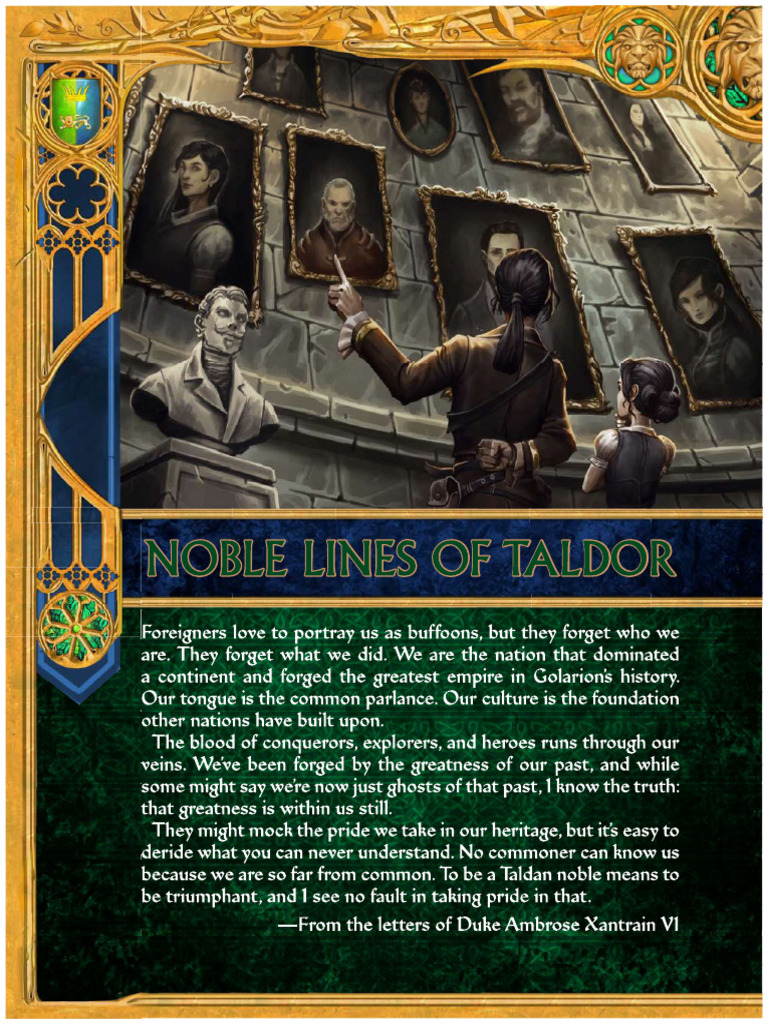 Noble Lines of Taldor | PDF