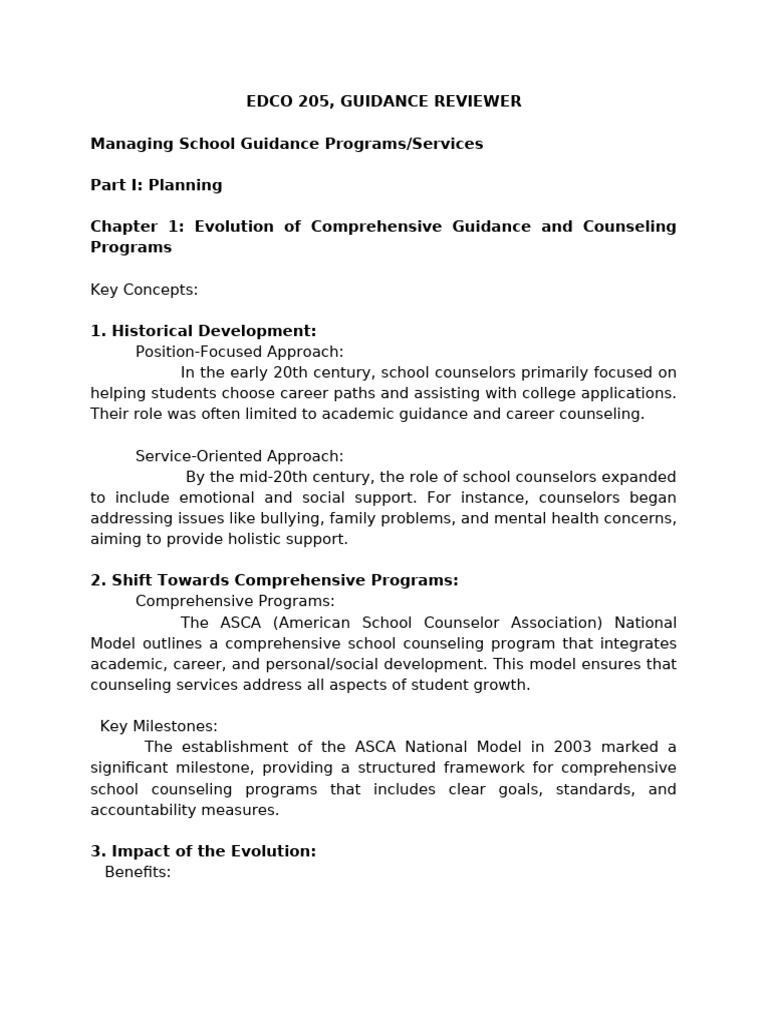 Edco 2015, Guidance Reviewer | PDF | School Counselor | Psychotherapy