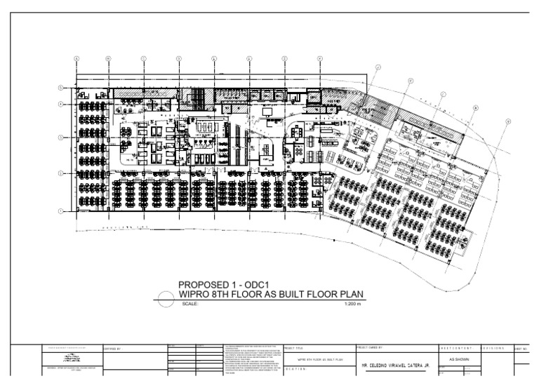 Wipro 8th Floor As-Built Plan | PDF | Written Communication | Technical ...