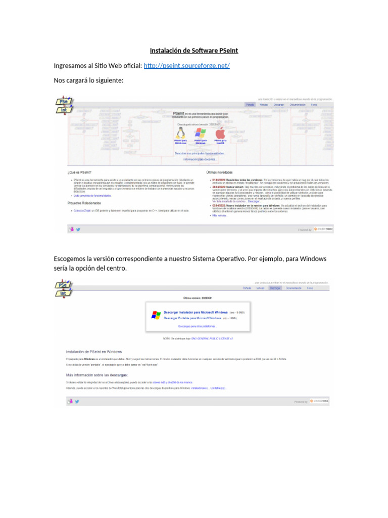 Instalación-PSeInt | PDF