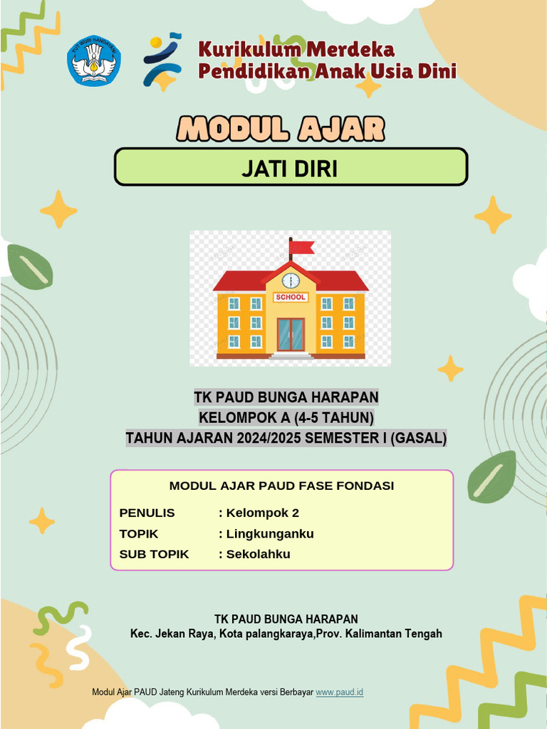 19_Modul_Ajar_TK_A_2024_2025_Smt2_01_JATI DIRI 2 | PDF