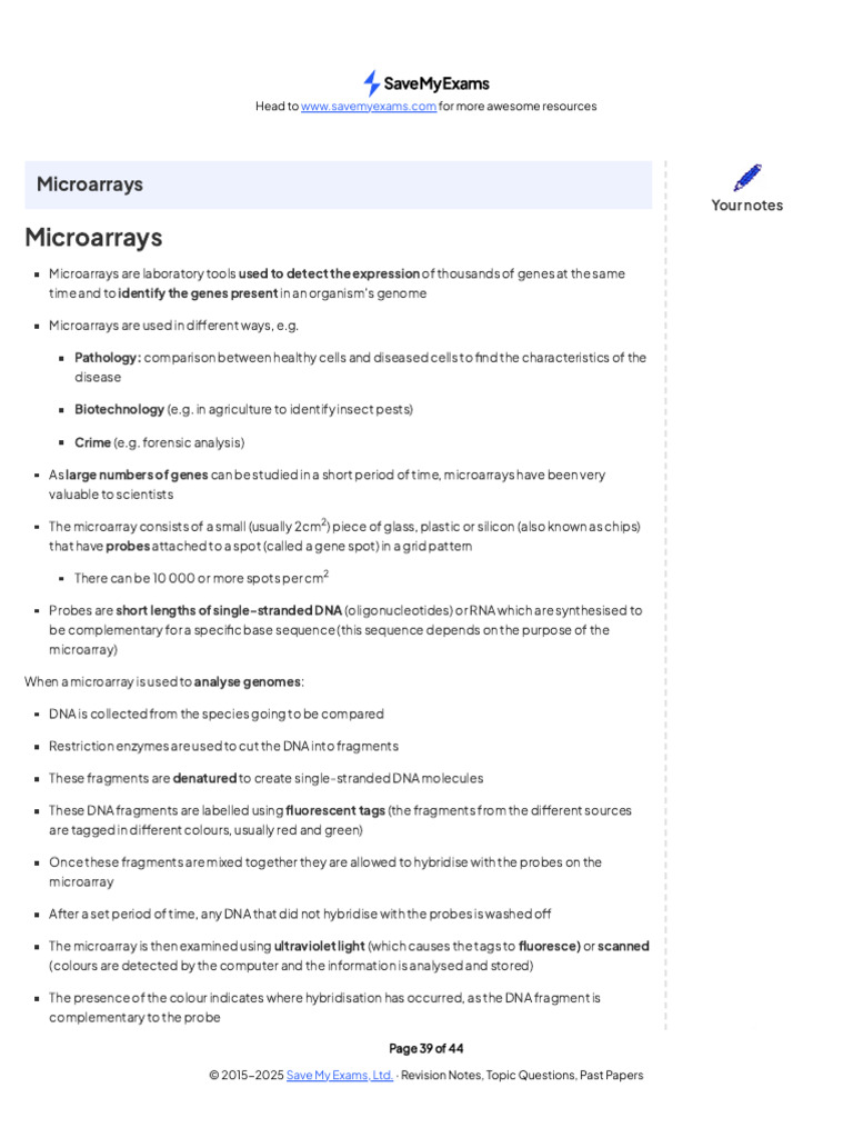 Microarray Analysis in Gene Expression | PDF | Dna Microarray ...