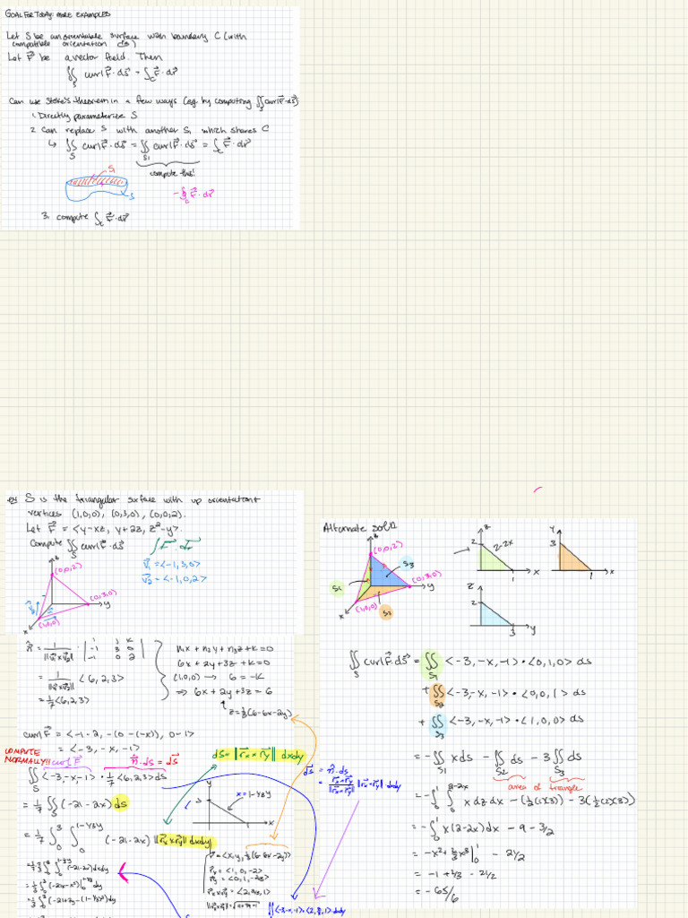 Lecture 27 - Stoke-E2-80-99s-Theorem-2C-part-2 | PDF