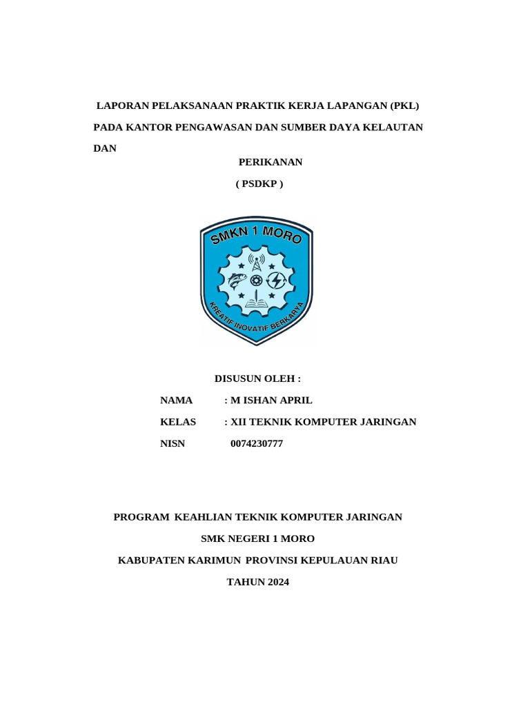 Laporan Pkl Psdkp Ihsan Pkl | PDF