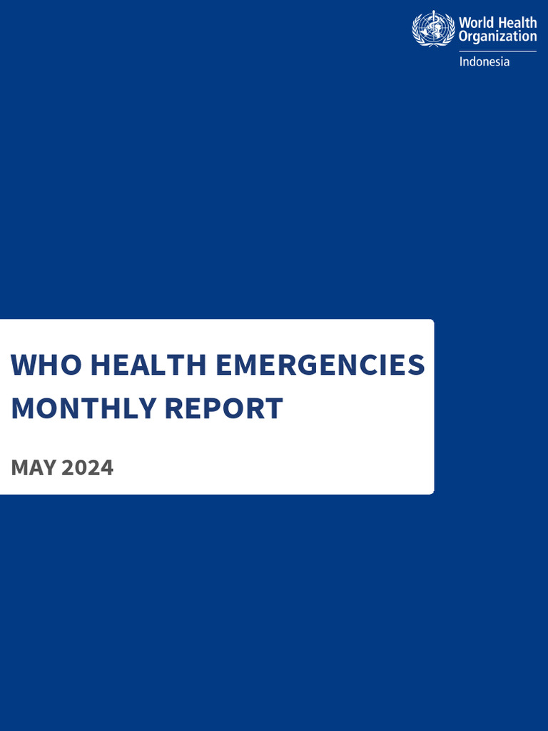 Indonesia Health Emergencies Report May 2024 | PDF | World Health ...