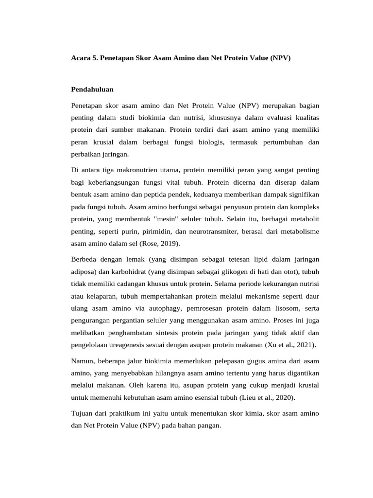 Laprak Biokimia Acara 5 | PDF