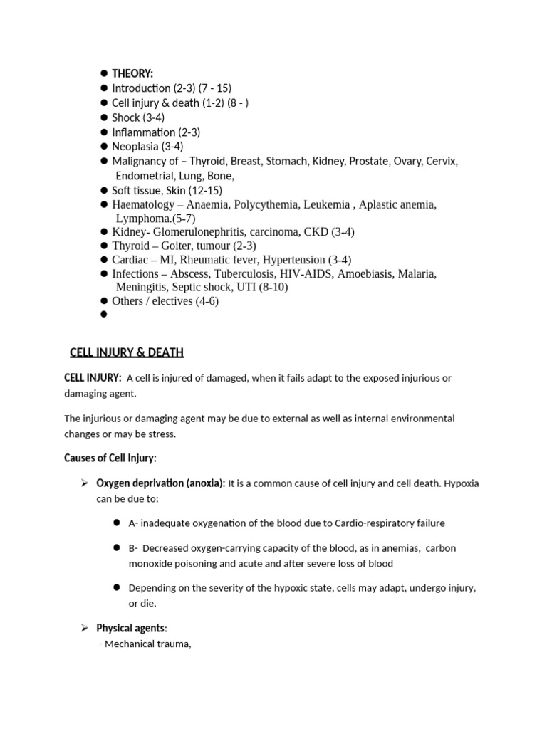 Pathology Material | PDF | Inflammation | Necrosis