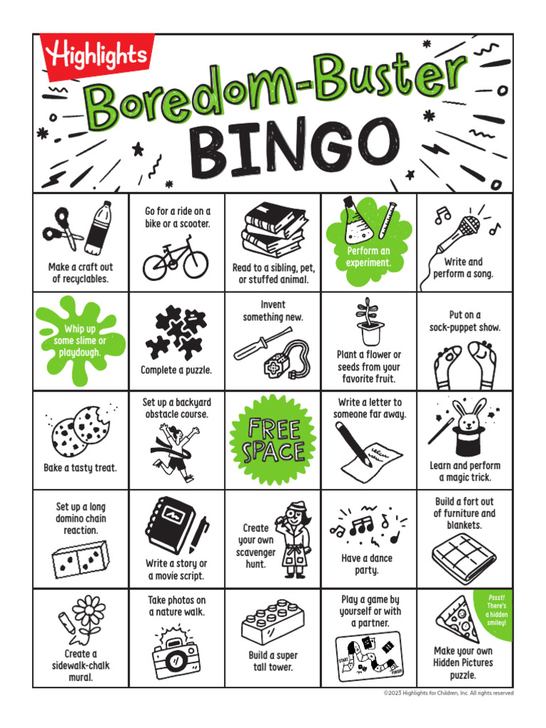 Fun Activities to Beat Boredom | PDF | Plants