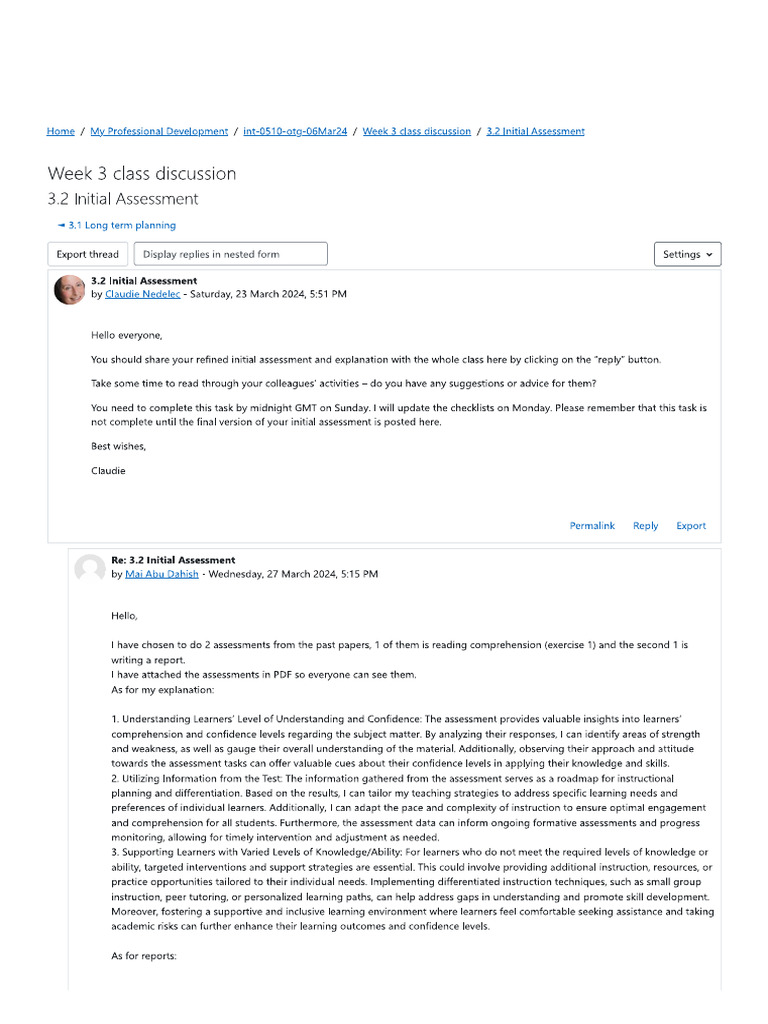3.2 Initial Assessment | PDF
