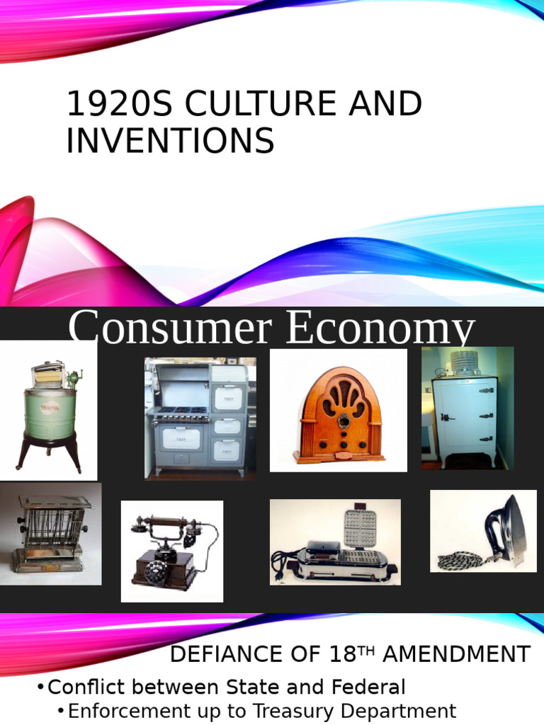 1920s Culture: Inventions & Impact | PDF