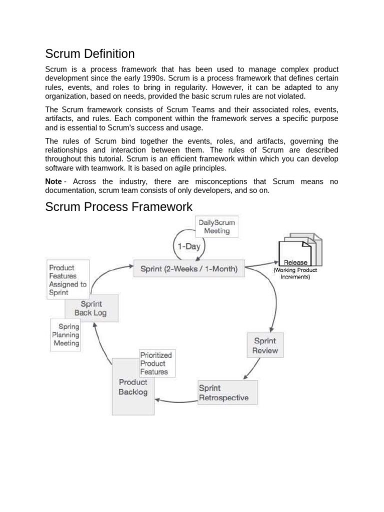 Scrum Definition | PDF