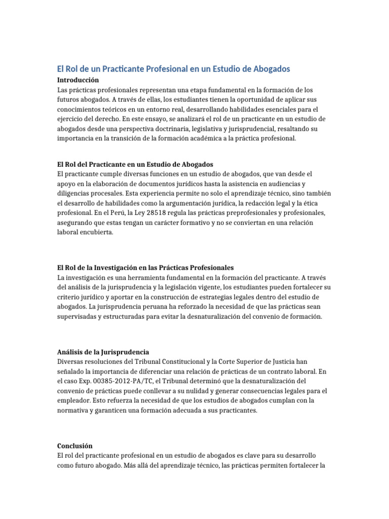 C2 Practicante Profesional | PDF | Abogado | Caso de ley