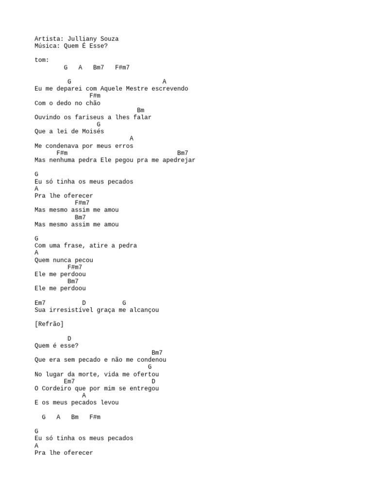 Julliany Souza - Quem É Esse | PDF | Pecado