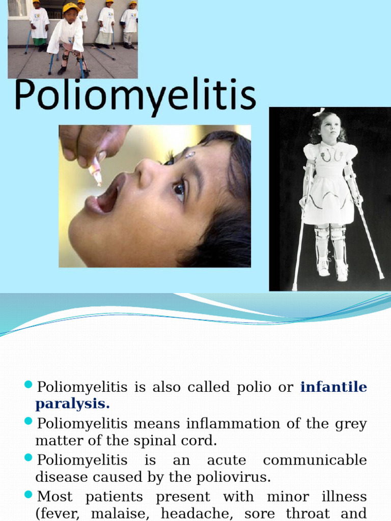 Understanding Poliomyelitis Symptoms & Management | PDF | Diseases And ...