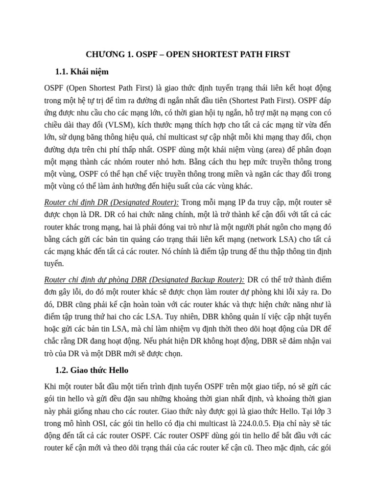 OSPF | PDF