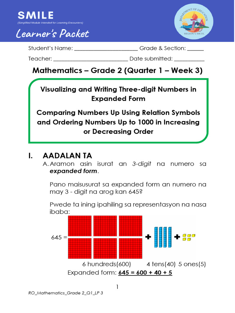 Math 2 - Q1 - WK 3 | PDF