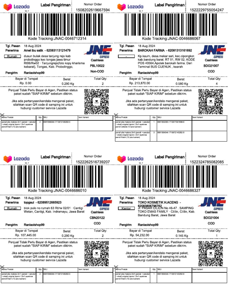 Resi Jne | PDF