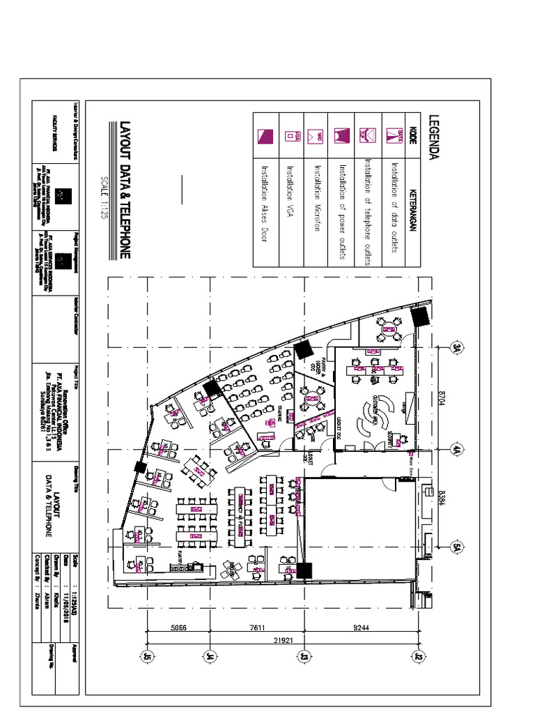 Layout Instalasi Data & Telephone | PDF