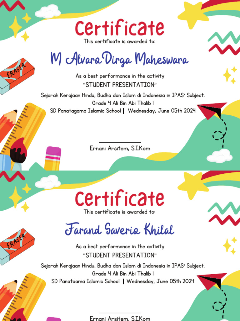 Certificate Student Presentation | PDF | Religious Faiths