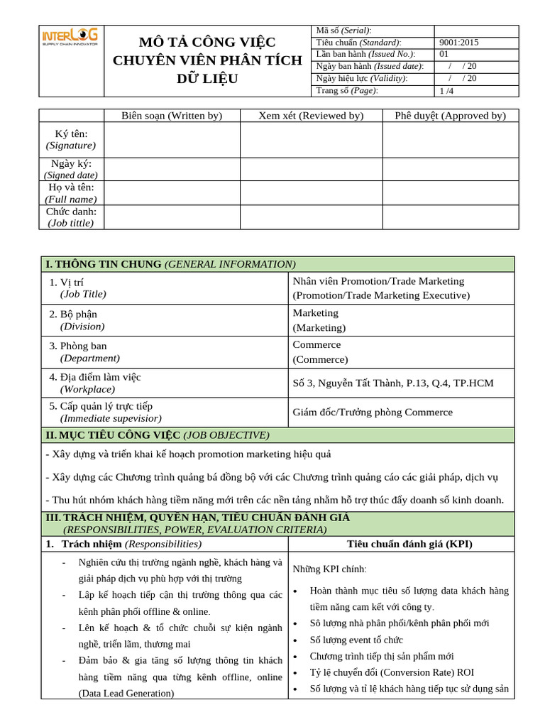 08_jd_ Promotion Marketing Executive | PDF