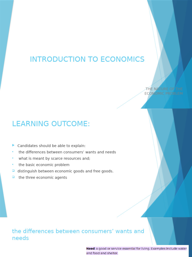 INTRO TO ECONOMICS | PDF