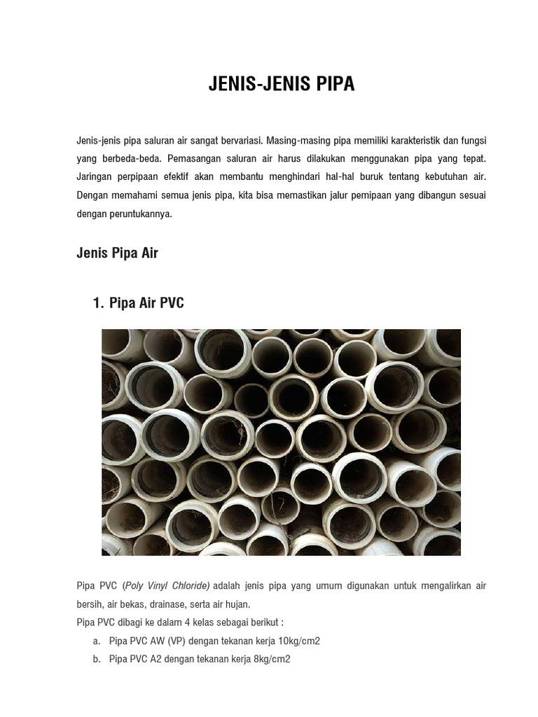 Jenis Jenis Pipa | PDF