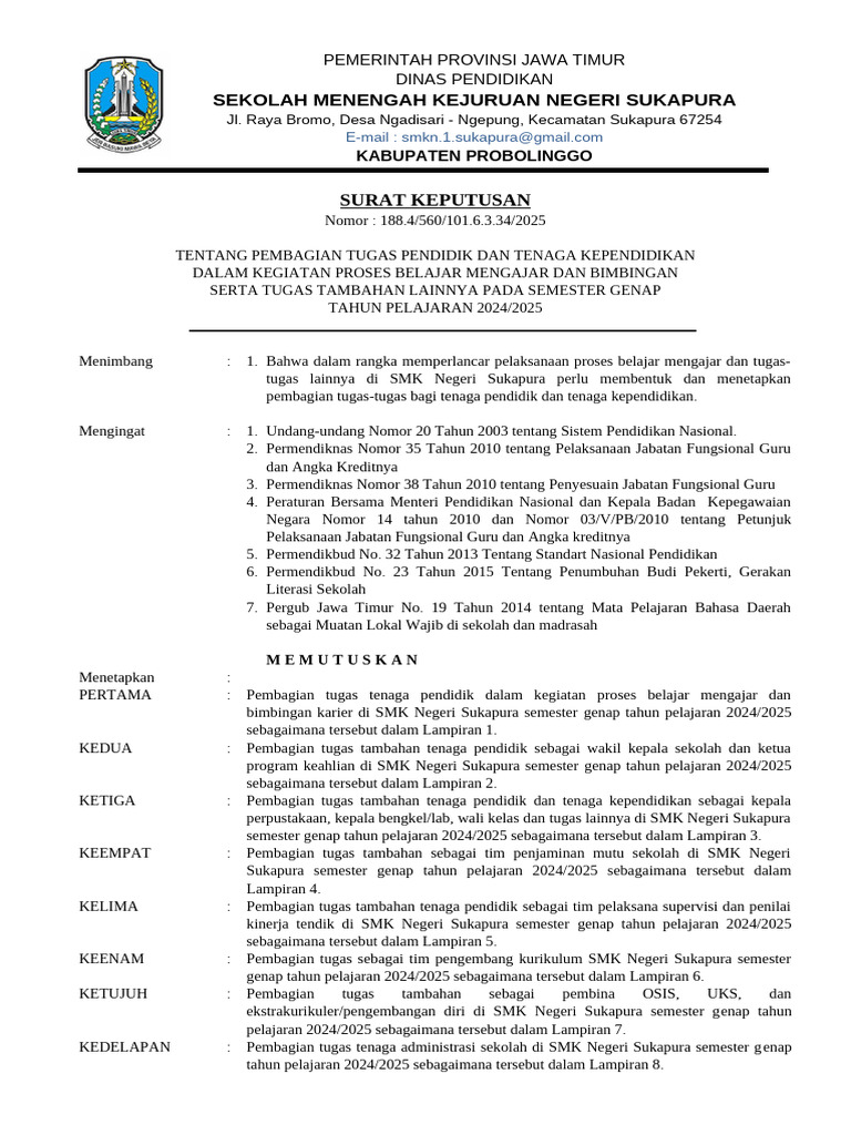 Sk Pbm Smkn Sukapura Genap 2024-2025 Asli | PDF
