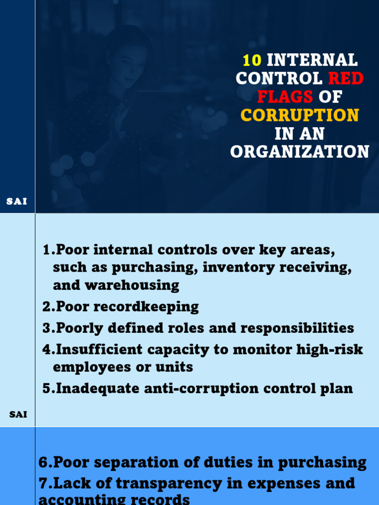 10 Internal Control Red Flags of Corruption in An Organization | PDF