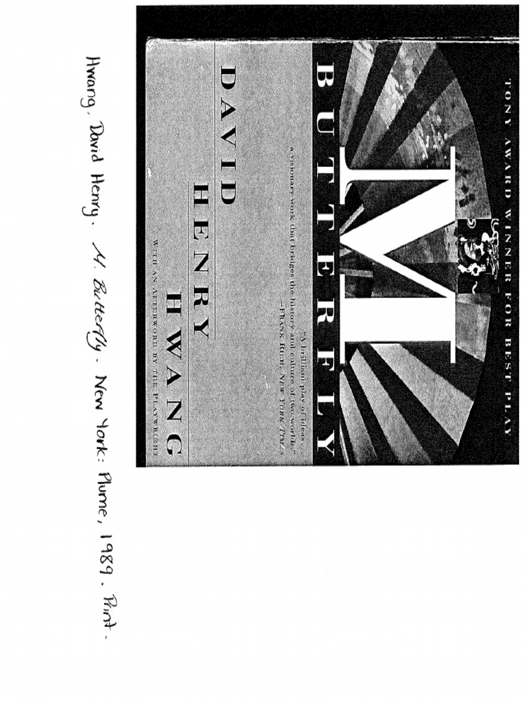 M. Butterfly - Scan | PDF