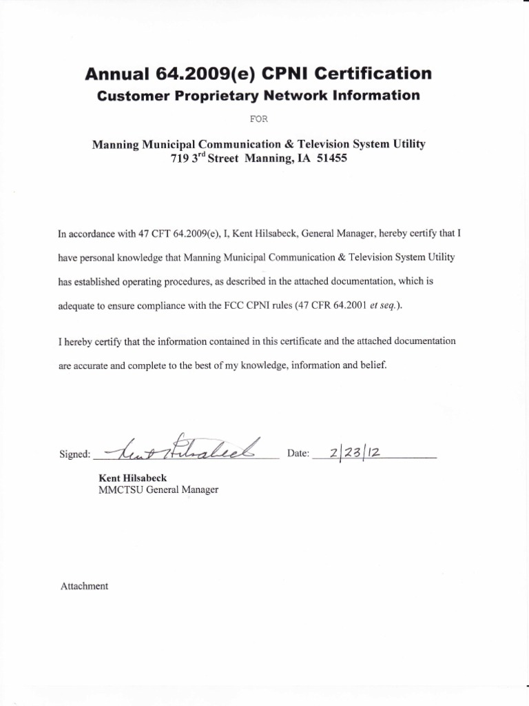 Img 0004 | PDF | Customer Proprietary Network Information | Employment