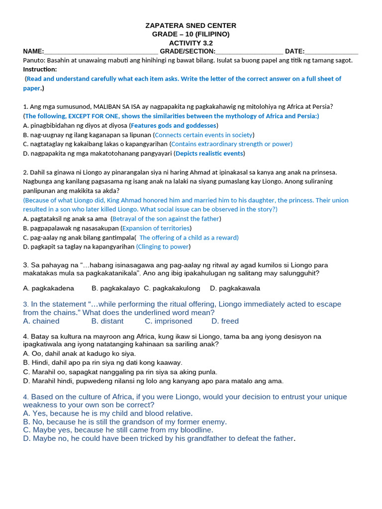 Activity 32 Reading Write | PDF