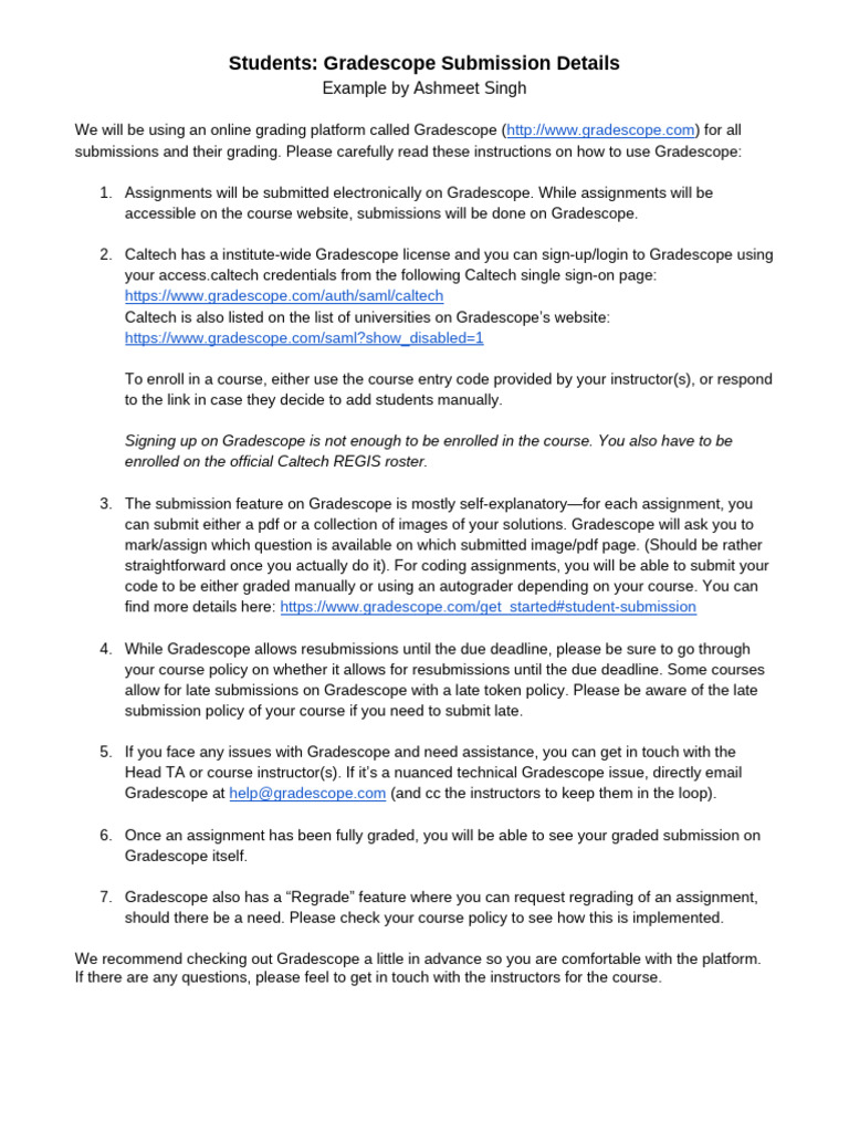 Gradescope Guidelines | PDF | Software Engineering | Computer Programming