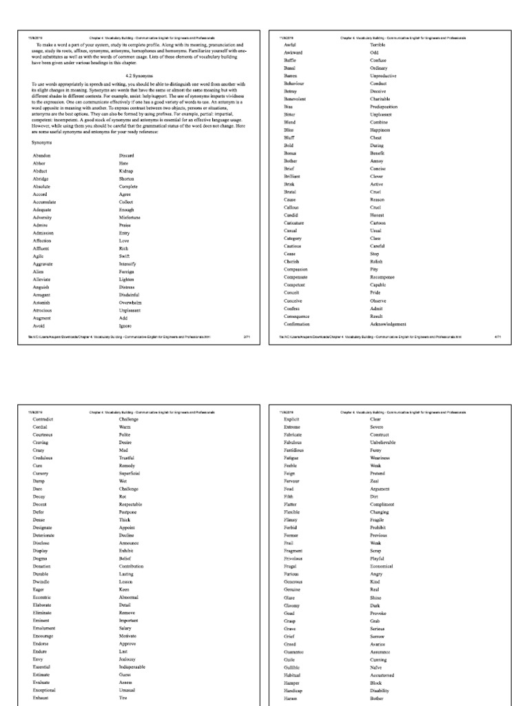 English Vocab | PDF