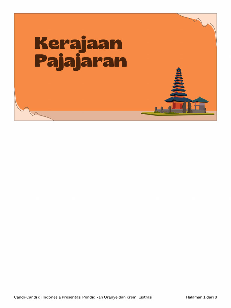 Candi-Candi Di Indonesia Presentasi Pendidikan Oranye Dan Krem ...