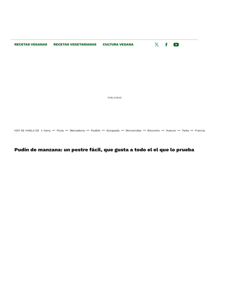 17bis - Pudín de Manzana - Un Postre Fácil, Que Gusta A Todos | PDF ...