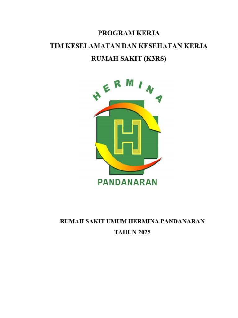 Program Kerja k3rs 2025 | PDF