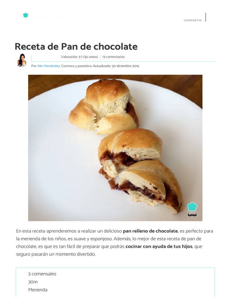 23- Pan de chocolate - Fácil | PDF | Panes | Chocolate