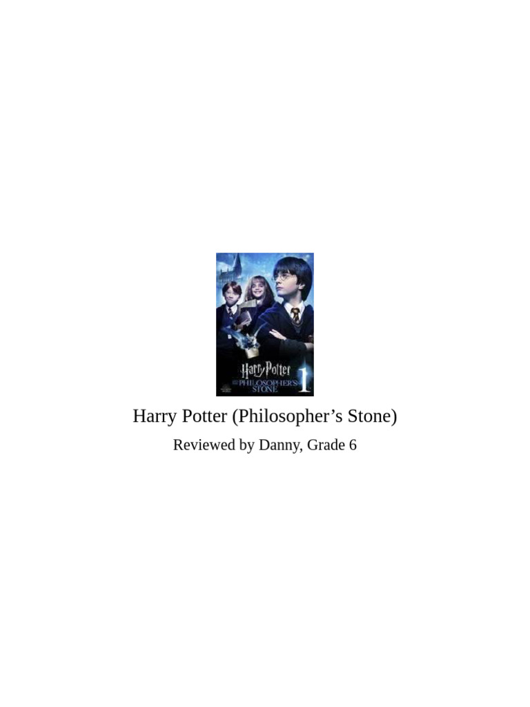 Harry Potter: Philosopher's Stone Review | PDF