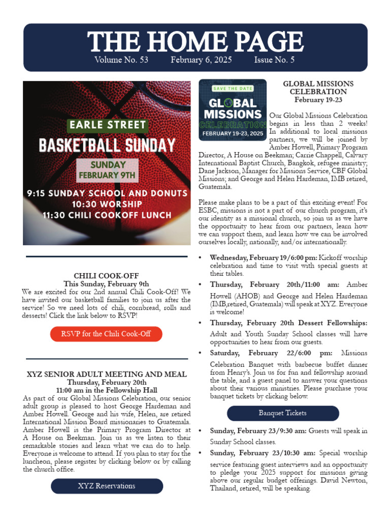Newsletter February 6, 2025 Final With Links | PDF | Cuisine | Foods