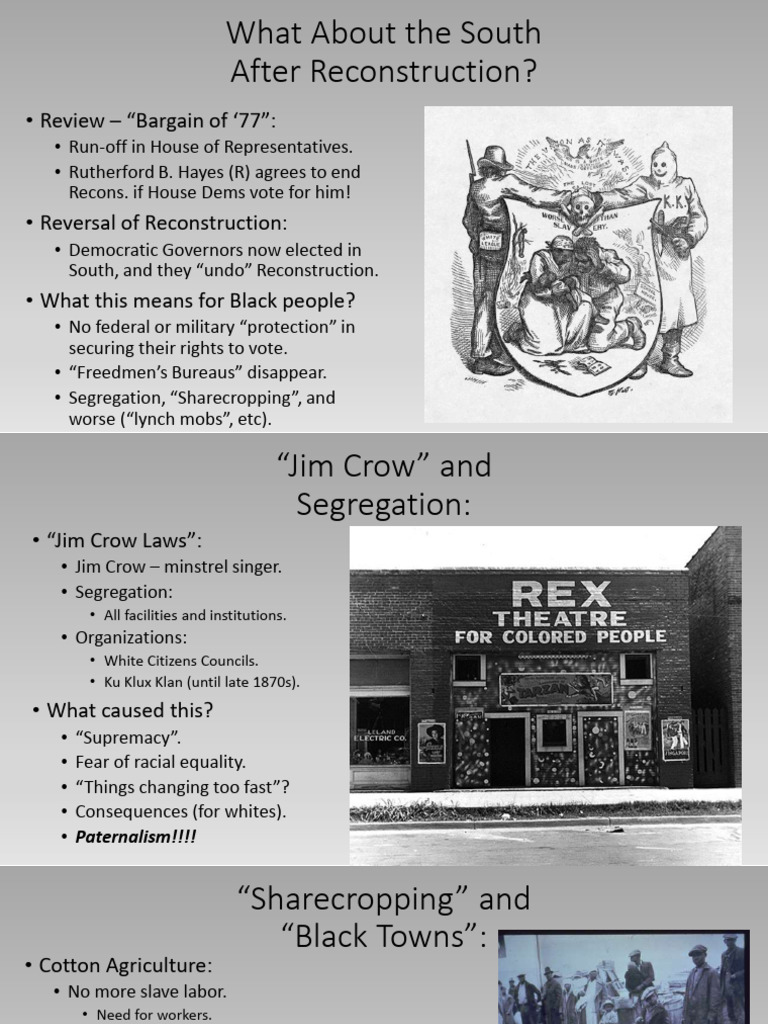 African Americans (Post Reconstruction) | PDF | Reconstruction Era ...