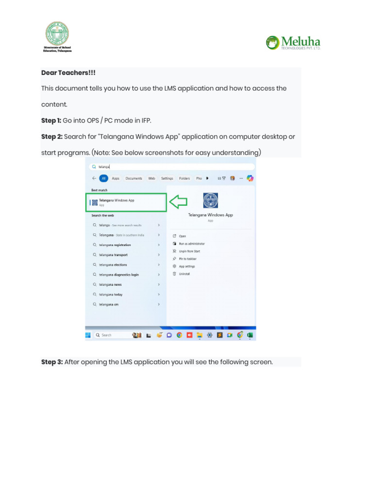 LMS Application Access Guide | PDF | Teachers | Computing
