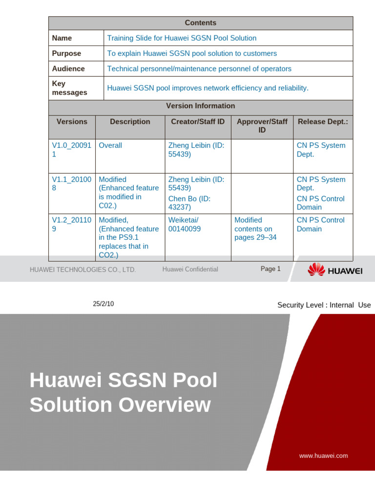 WPS3-01-06 40 - USN9810 SGSN Pool Solution | PDF | Domain Name System | Load Balancing (Computing)