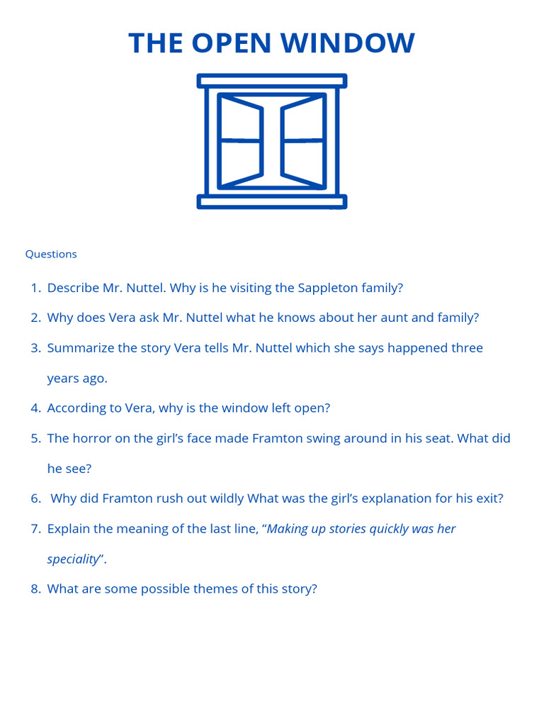 The Open Window | PDF