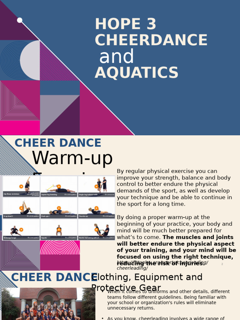 Hope 3 Cheerdance and Aquatics | PDF | Cheerleading | Foods