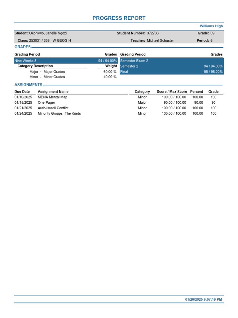 Progress Report | PDF