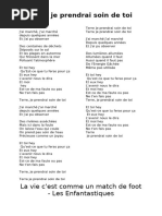 Je Prendrai Soin de Toi | PDF
