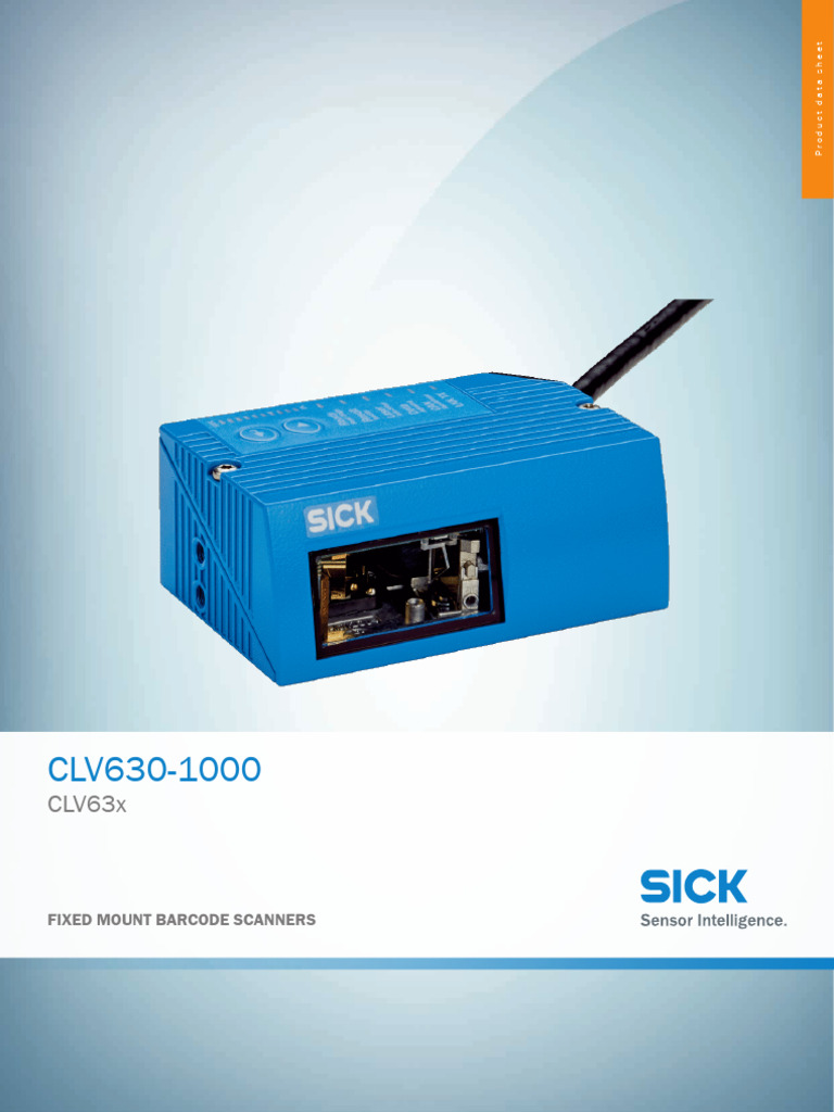 Datasheet CLV630-1000 1041970 en | PDF | Barcode | Image Scanner