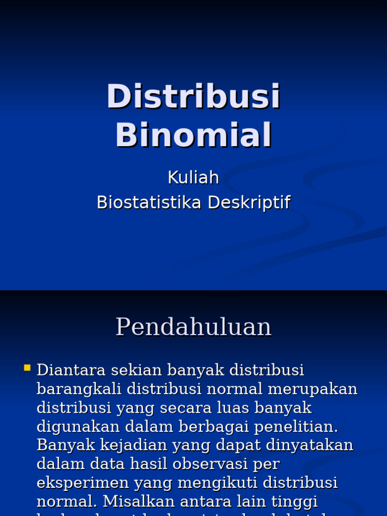 Distribusi Binomial | PDF